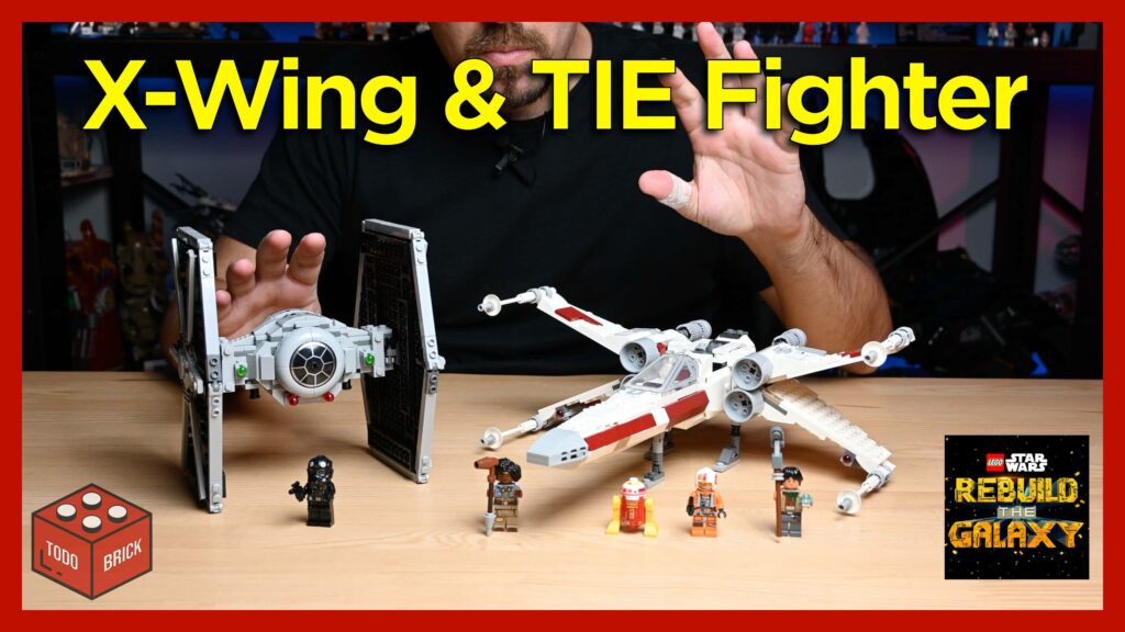 X-Wing y TIE Fighter de LEGO con alas intercambiables set 75393 | Todo ...